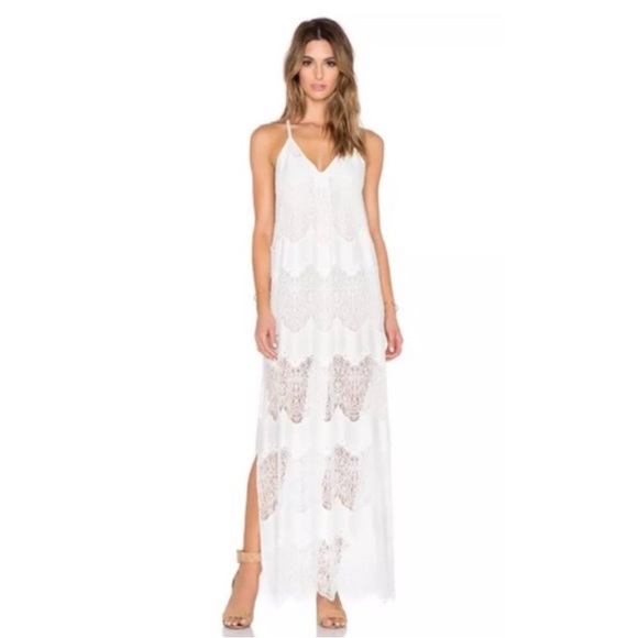 Alice + Olivia | Dresses | New Alice Olivia Maxi Dress Vandy White ...